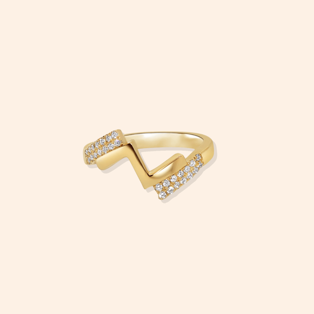 Trust Ring – 14K Gold Lab-Diamond Sculptural Band – Karen's Fine Jewellery